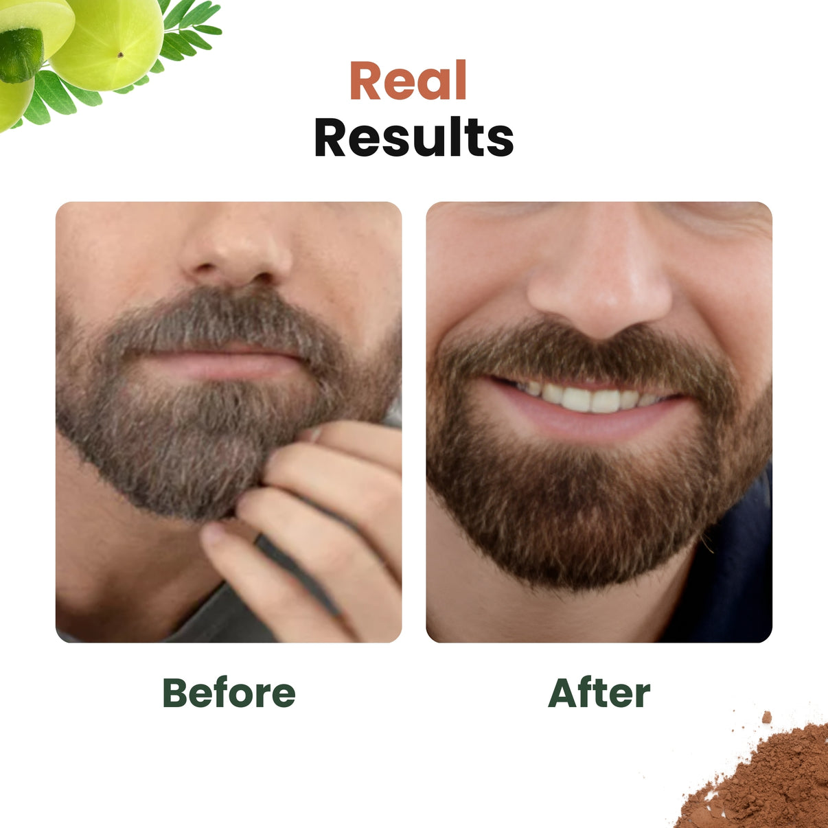 Herbal Beard & Hair Color - Brown |NO AMMONIA|50g – CRAFTherbbs