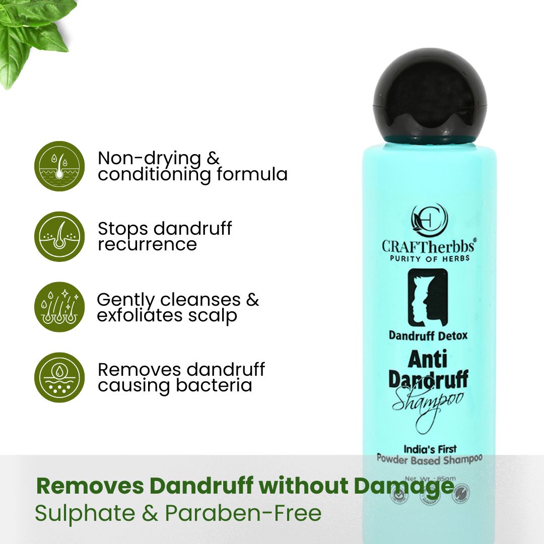 Non-Drying Dandruff Detox (Anti Dandruff) Shampoo Sulfate Free, Parabe ...